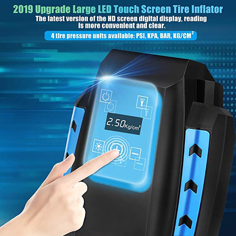 Portable electric air compressor air pump inflator... – Grandado