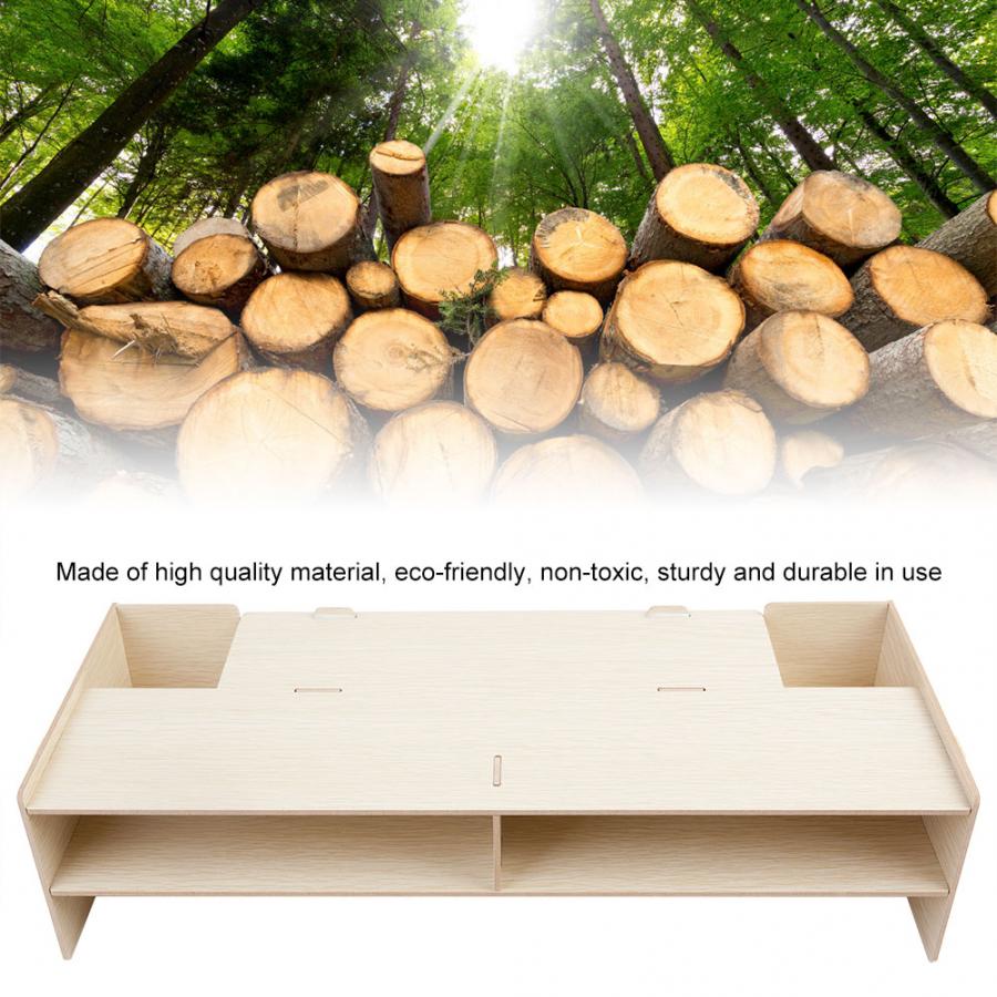 Laptop Computer Desk Wooden Computer TV Monitor St... – Grandado