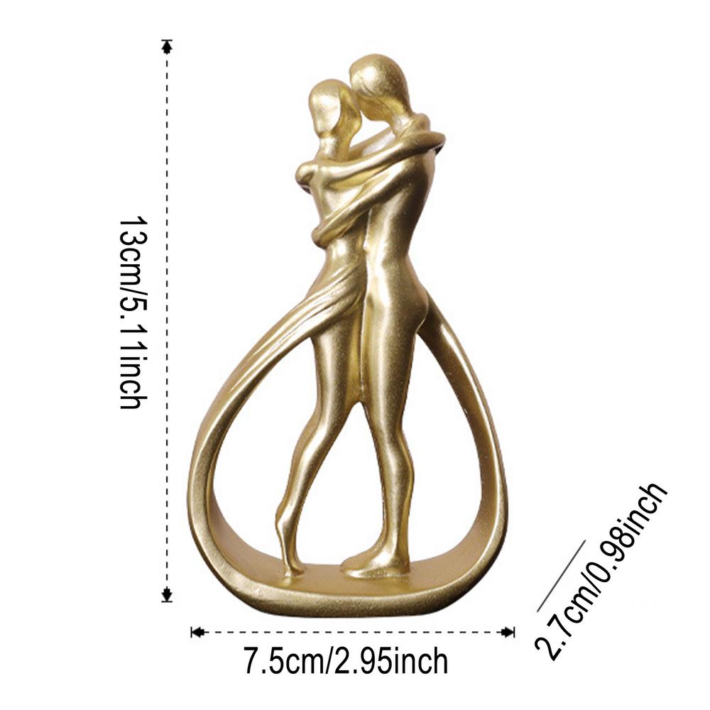 Modern Abstract Hugging Couple Statue Home Decorat... – Vicedeal