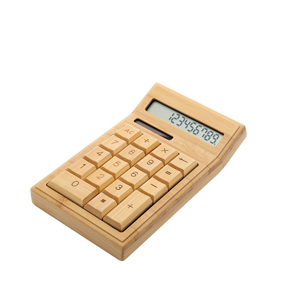 Bamboo Electronic Calculator Counter Standard Func... – Grandado