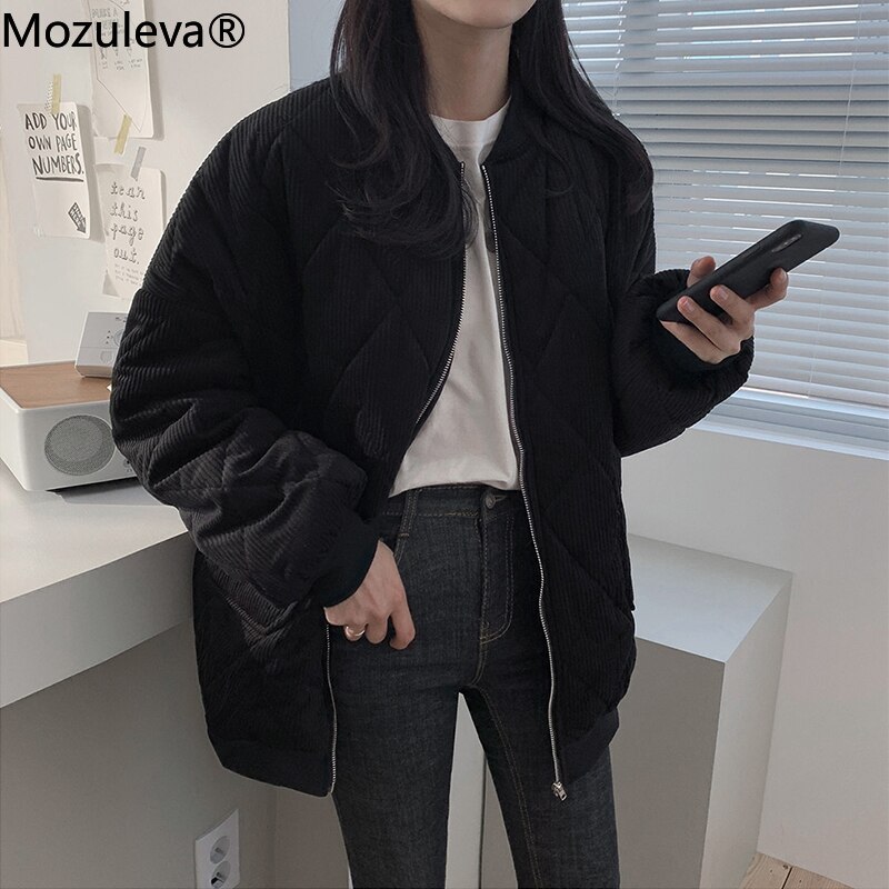 Mozuleva 2022 Autumn Winter Women thick Jackets V-... – Grandado