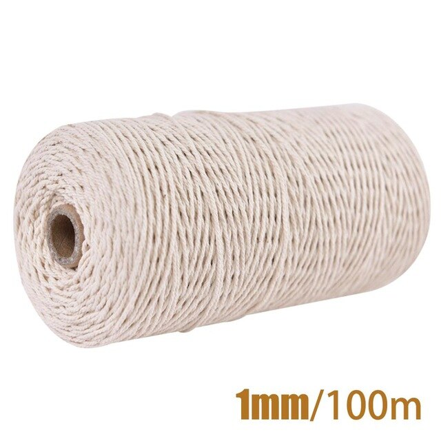 Cotton DIY String Diy Craft Cord Braided Cord Line... – Grandado