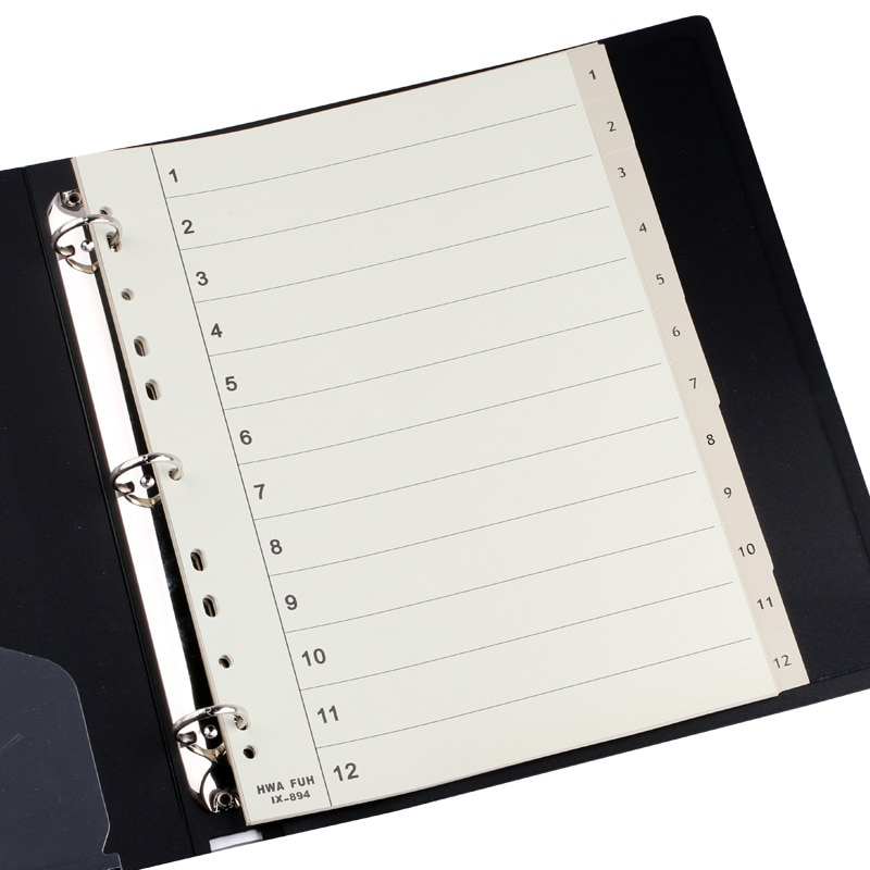 HFYP IX-894 Sorting card classify Binder Index Div... – Grandado