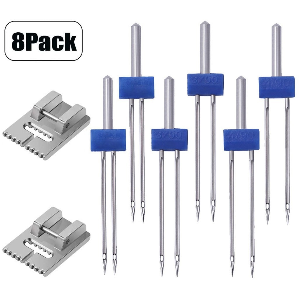 6Pack Twin Naald Dubbele Naald Met 2 Pcs Groove Bi... – Vicedeal