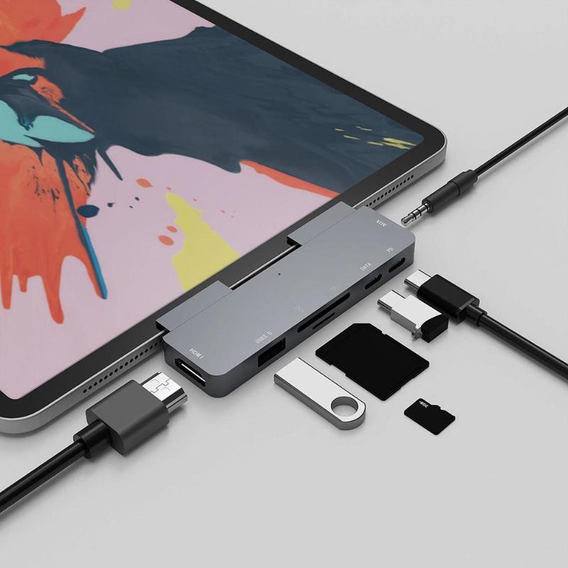 Usb c napa tyyppi c adapteri 4k hdmi usb-c pd tf s... – Grandado