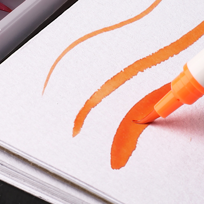 48 Color Water Based Ink Real Brush Pen With Soft ... – Grandado