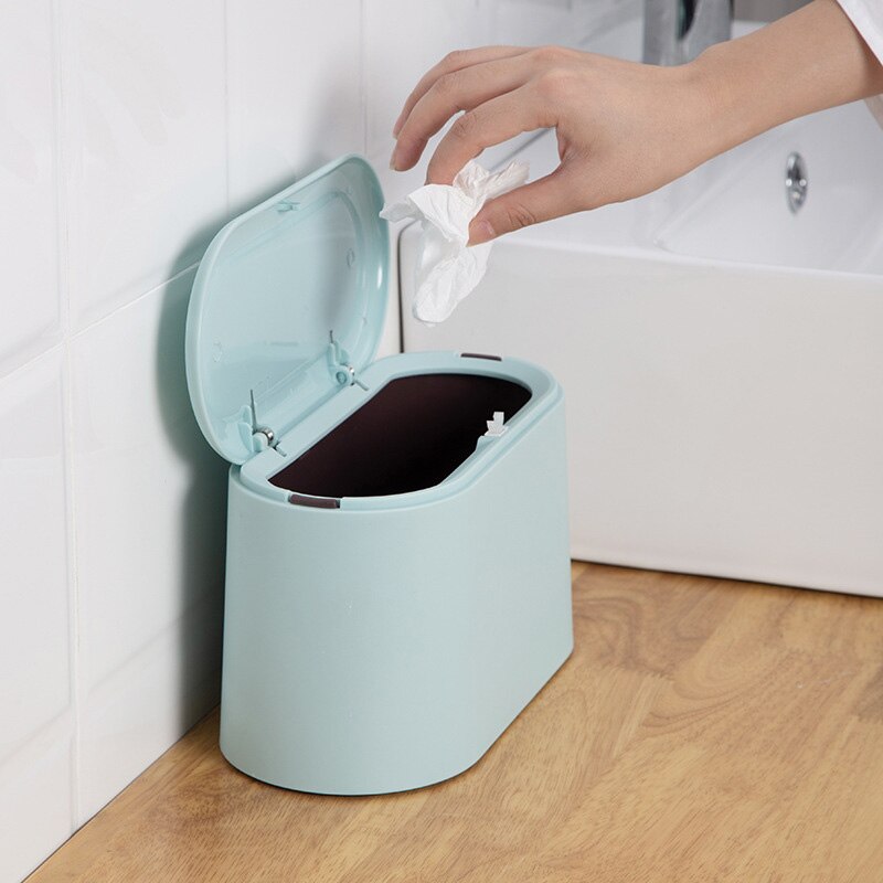 Waste Bin Small Trash Can Mini Desktop Litter Tras... – Vicedeal