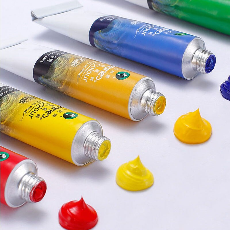 24 Colors 12ML Pigment Oil Paints Tube Oil paint S... – Grandado