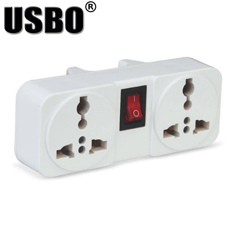 White Portable 250V 6A US travel adaptor extend ou... – Grandado