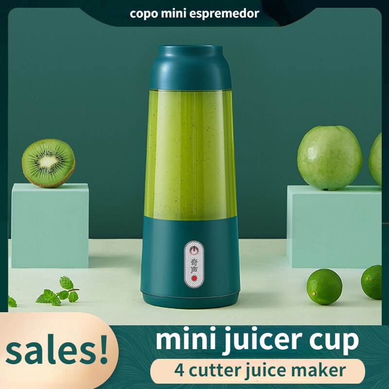 Mini exprimidor portátil recargable por USB, licua... – Grandado