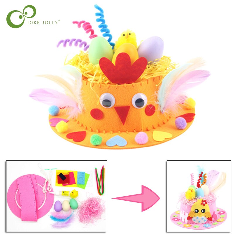 DIY Kids Easter Hand Stitched Hat Material Pack Pa... – Grandado