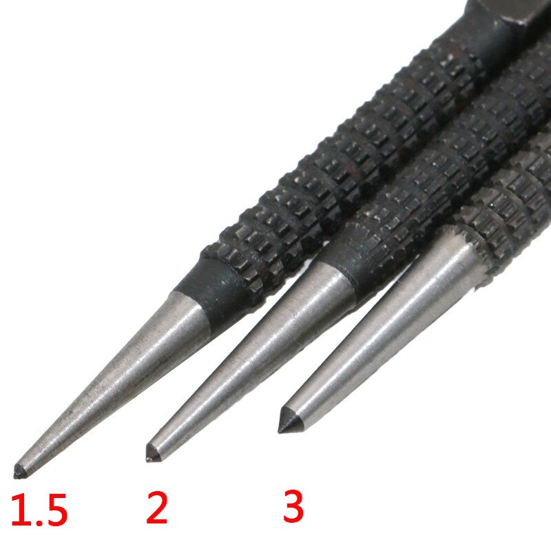 3Pcs 1.5mm/2mm/3mm Alloy Steel Center Punch Metal ... – Grandado