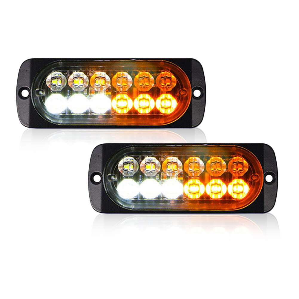 10x Amber 12V-24V Truck 12 Led Strobe Lichten Nood... – Grandado