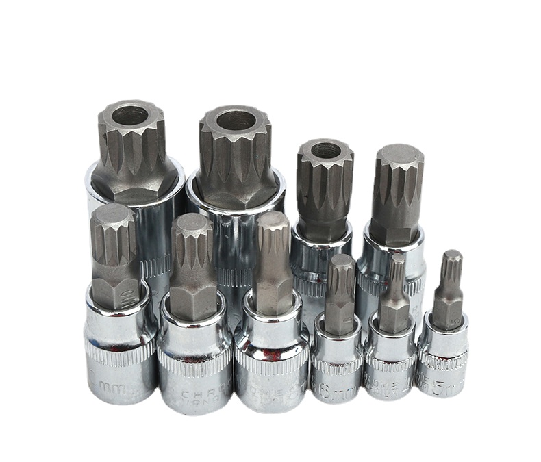 10Pcs XZN Triple Square Spline Bit Socket Set 3/8&... – Grandado