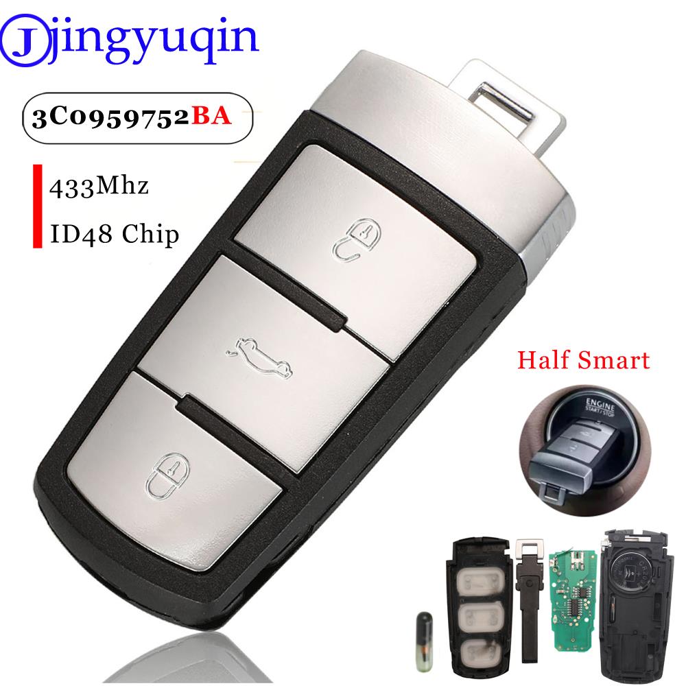 jingyuqin 3 Buttons Flip Smart Car Remote Key Fob ... – Grandado