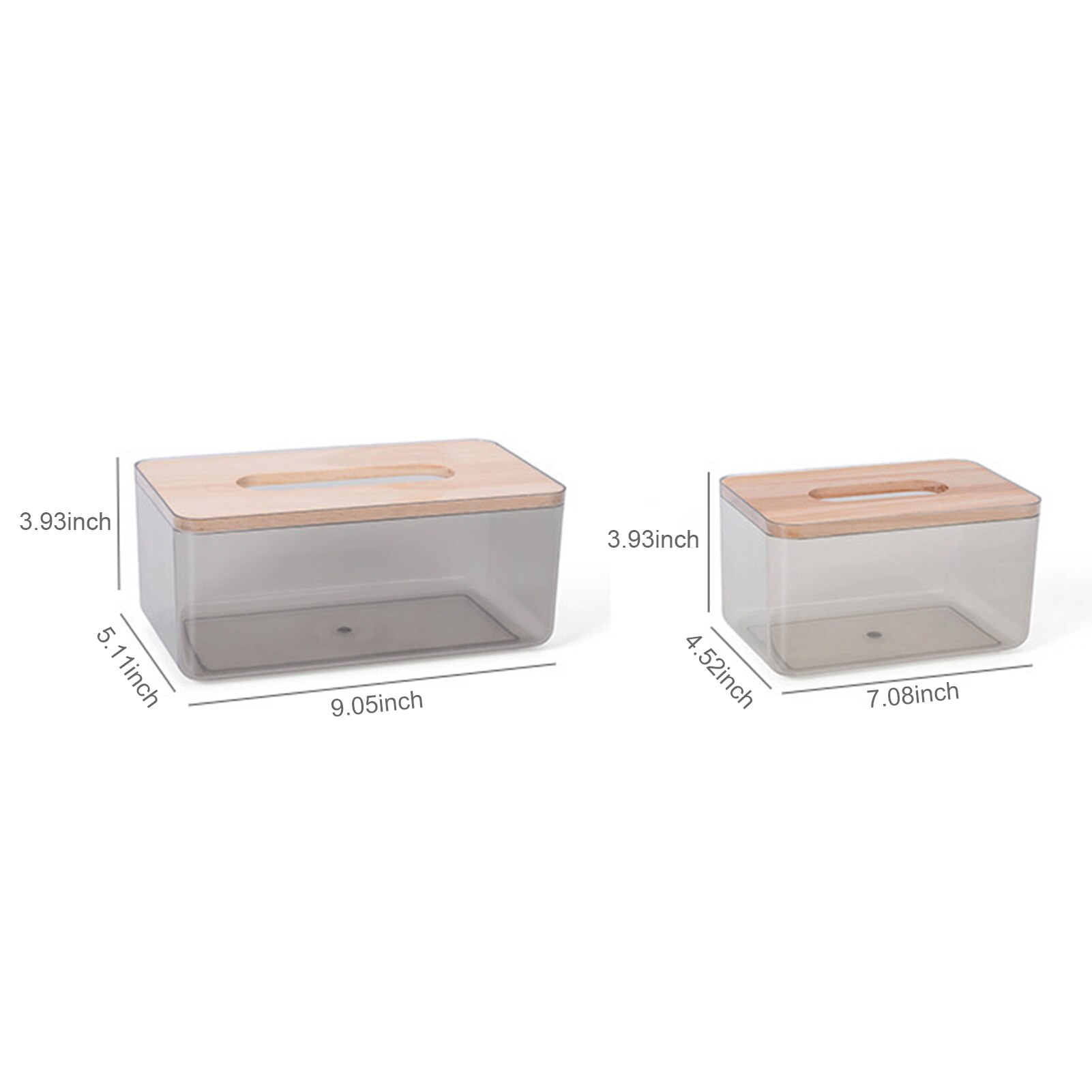 Portable Paper Towel Dispenser Wood Tissue Box Cov... – Grandado
