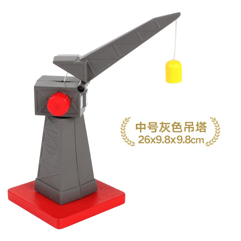 Movable tower crane Wooden Railway track, railway ... – Grandado