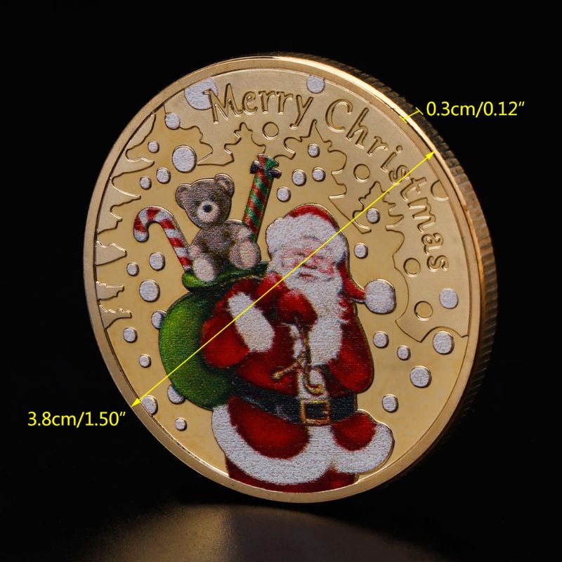Christmas Commemorative Coin Santa Claus Souvenir ... – Vicedeal