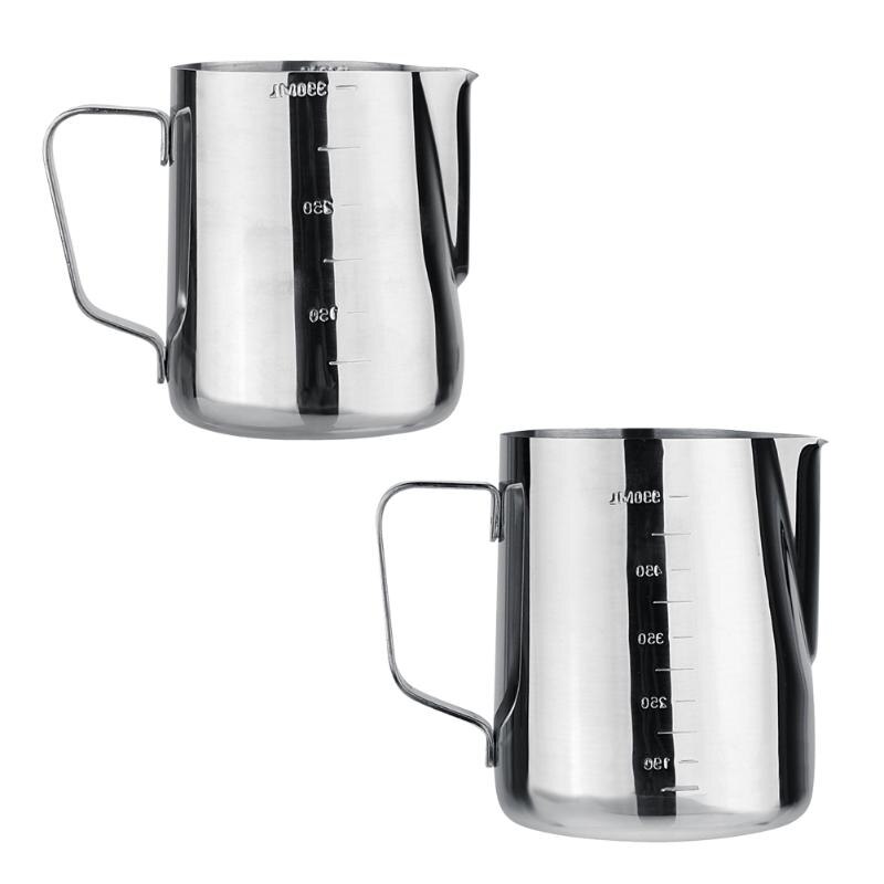350/600ml Stainless Steel Colorful Frother Cappucc... – Grandado