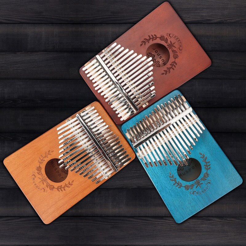 Kalimba 17 Key Thumb Piano Mahonie Mbira Vinger Mu... – Grandado