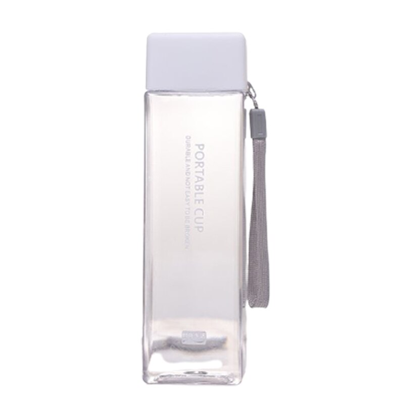 500Ml Transparante Vierkante Matte Plastic Waterfl... – Grandado