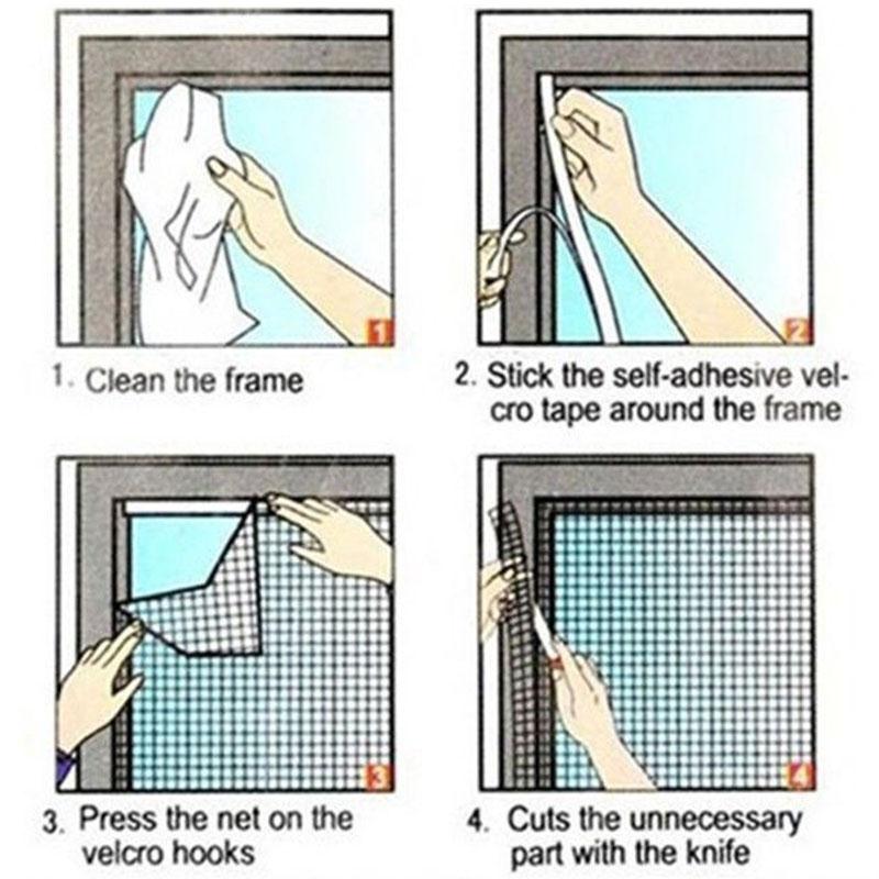 Window Insect Window Net Mesh DIY Curtain Mesh Mos... – Vicedeal