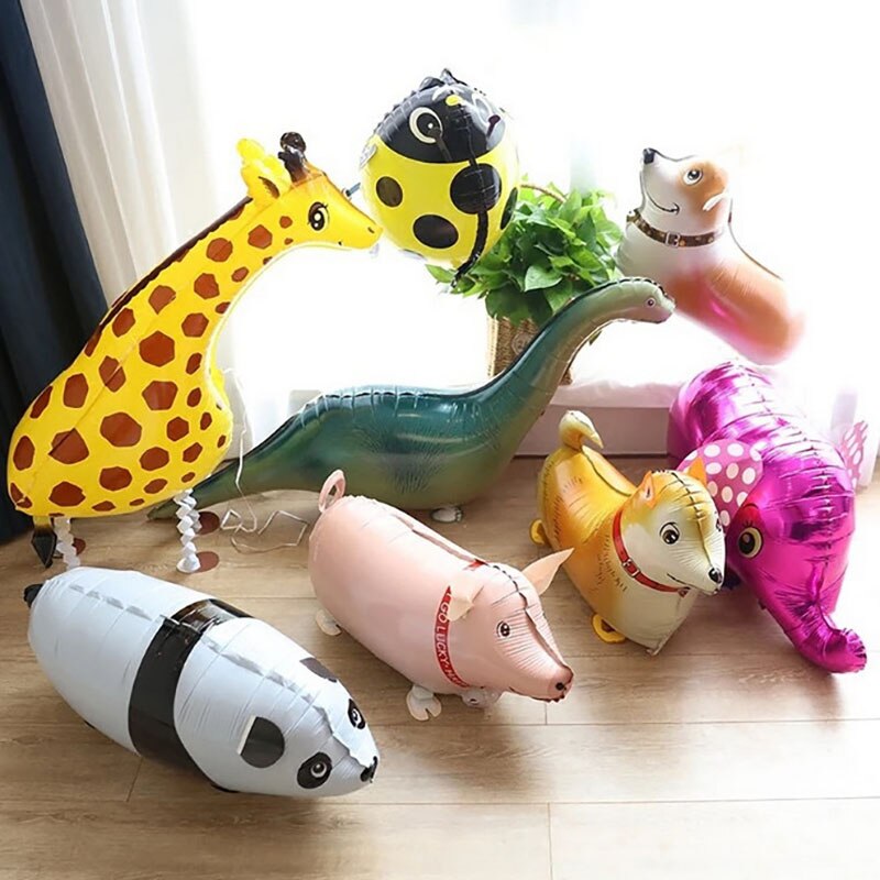 Cute Walking Animal Balloons Unicorn Giraffe Sheep... – Vicedeal