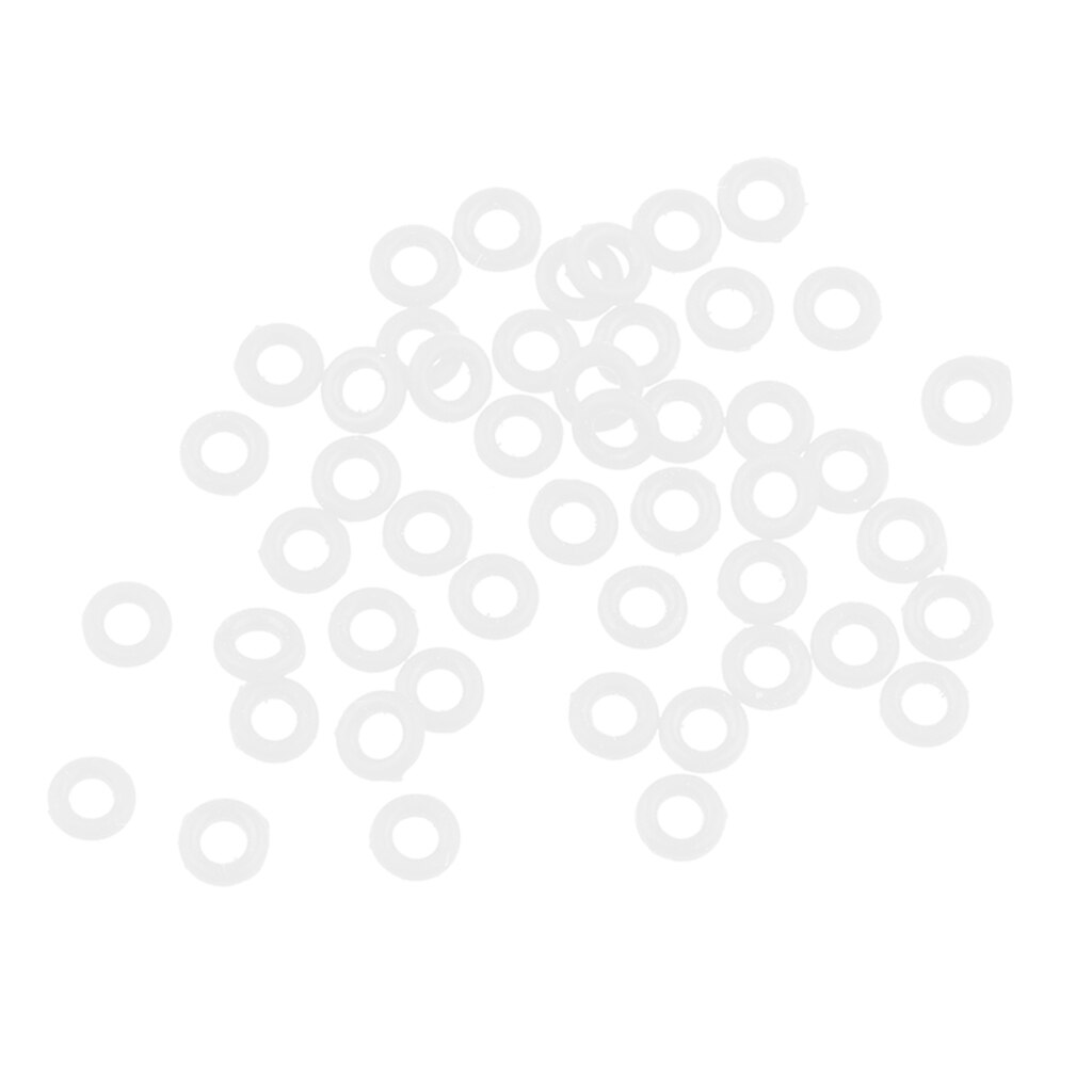 100 Pieces White Rubber Stem Shaft O-Rings Grommet... – Grandado