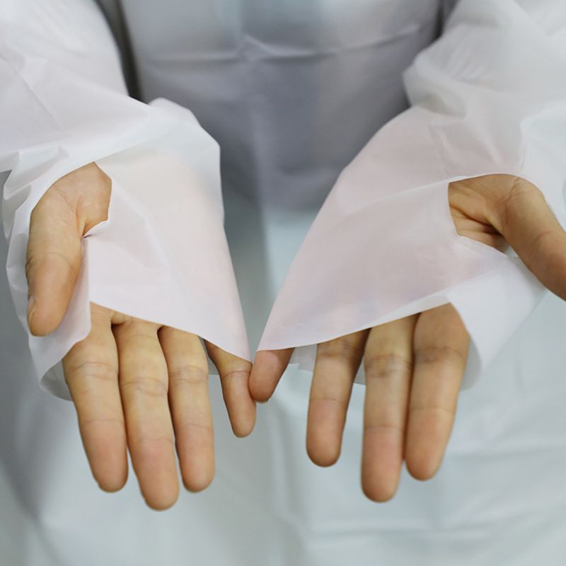 10 Pack Blue Disposable Isolation Gown Protective ... – Grandado