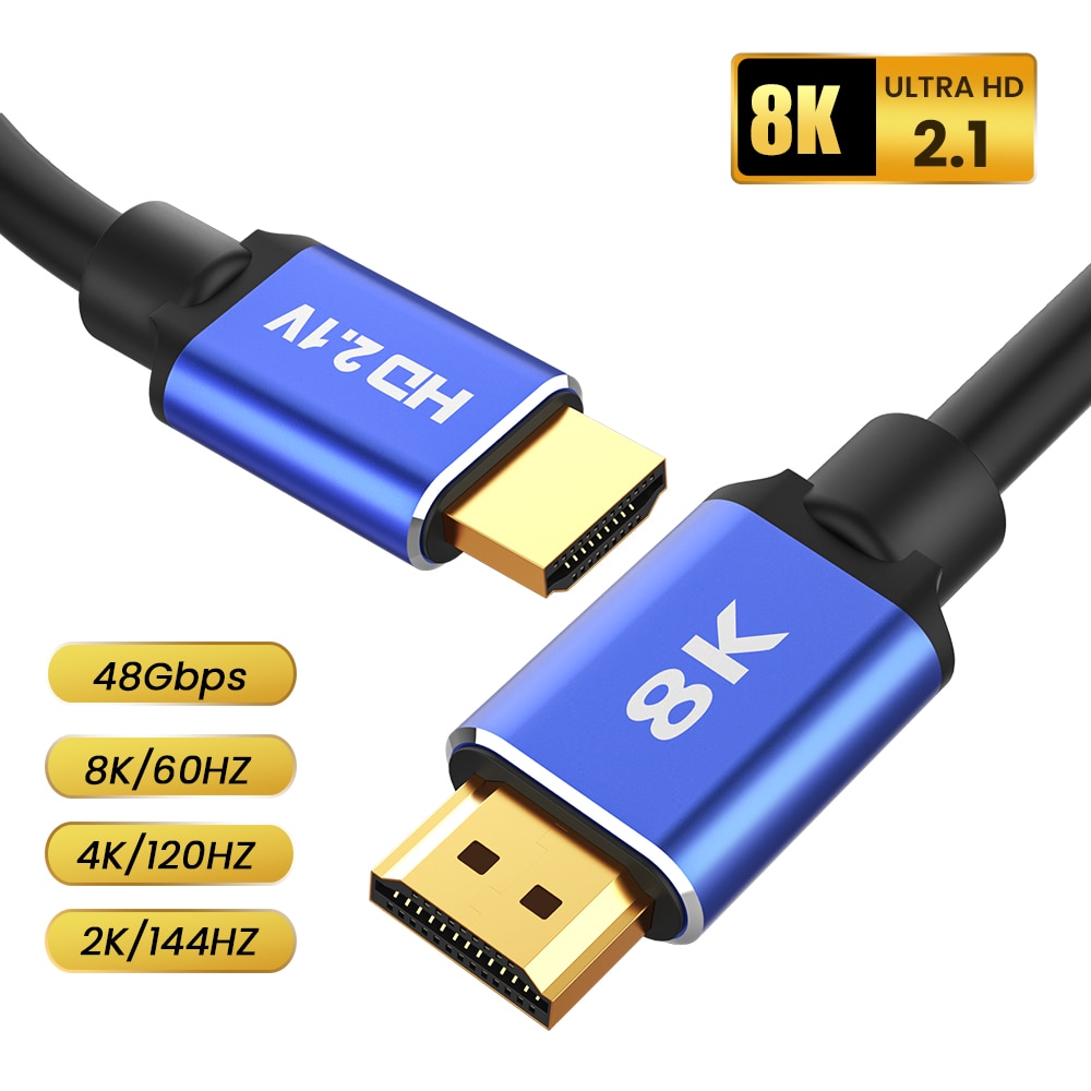 8K 60Hz 120Hz 48Gbps Hdmi-Compatibel 2.1 Kabel Arc... – Vicedeal