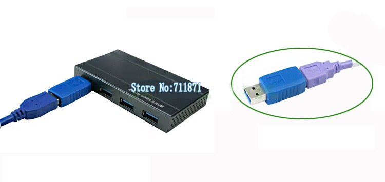 Blue Male Female USB3.0 Adapter Connector 180 degr... – Vicedeal