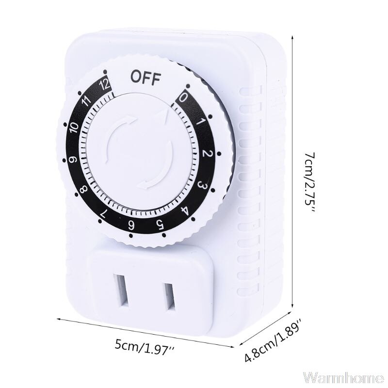 AC 110V 12 Hour Mechanical US Plug Switch Timer So... – Grandado
