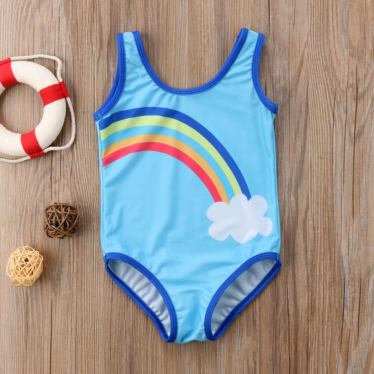 Kids Baby Meisje Regenboog Badmode Zomer Een Stuk ... – Grandado