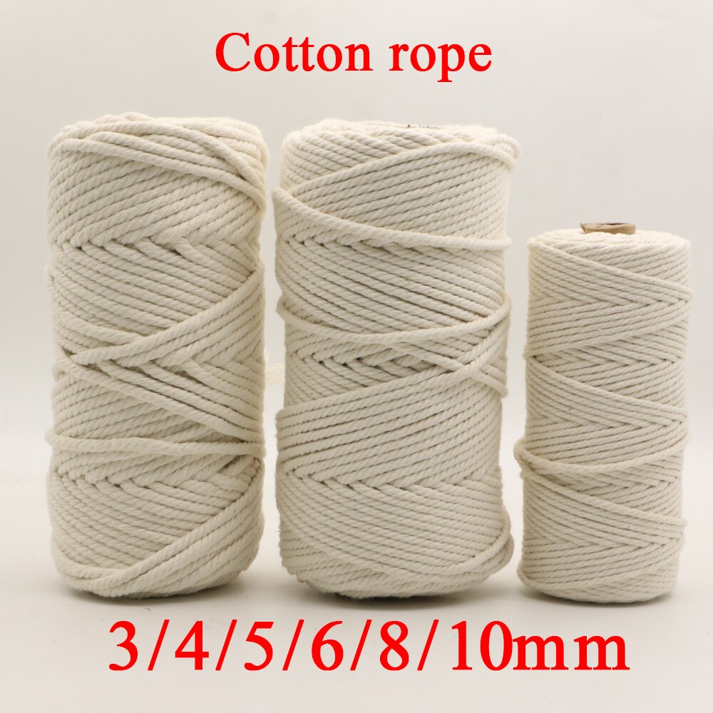 3Mm 4Mm 5Mm 6Mm 8Mm Macrame Touw Twisted String Ka... – Vicedeal