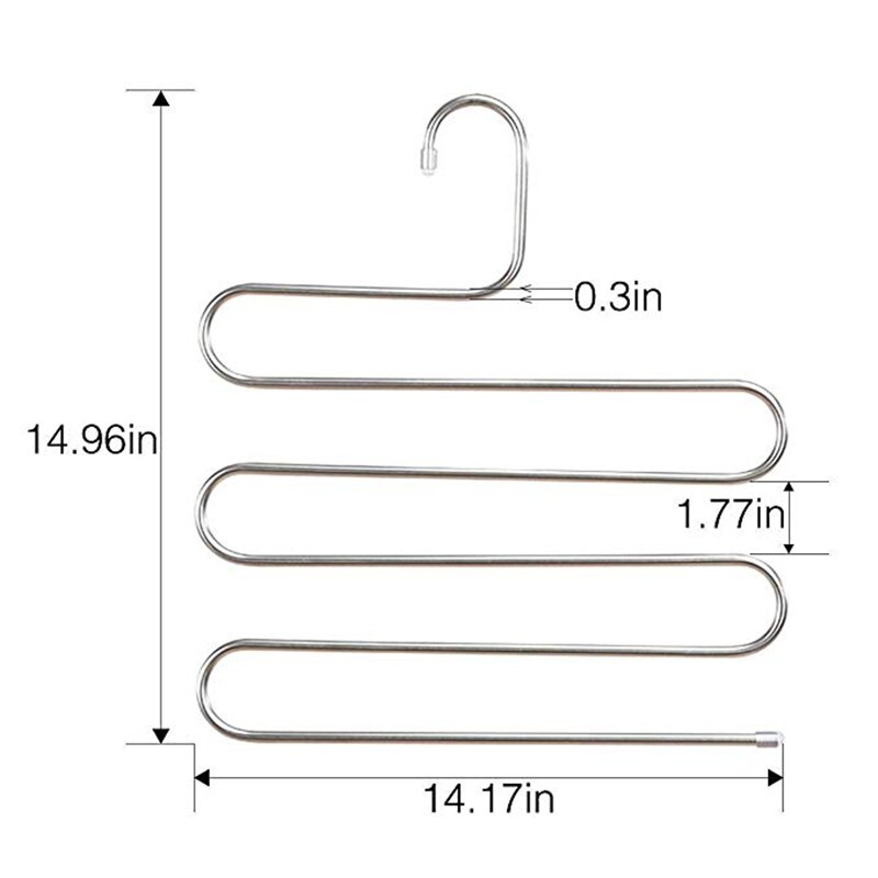 Stainless Steel Clothes Hanger Multilayer Fish Bon... – Grandado