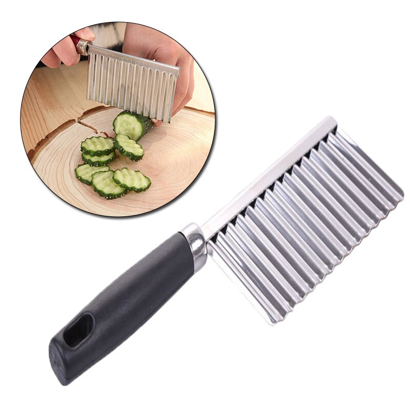 Potato Wave Blade Knife Stainless Steel Kitchen Ga... – Vicedeal