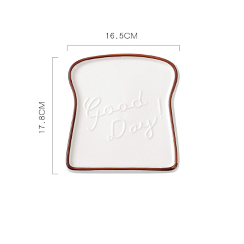 6.5 Inch Toast Plate Ceramic Dinner Plate Kitchen ... – Vicedeal