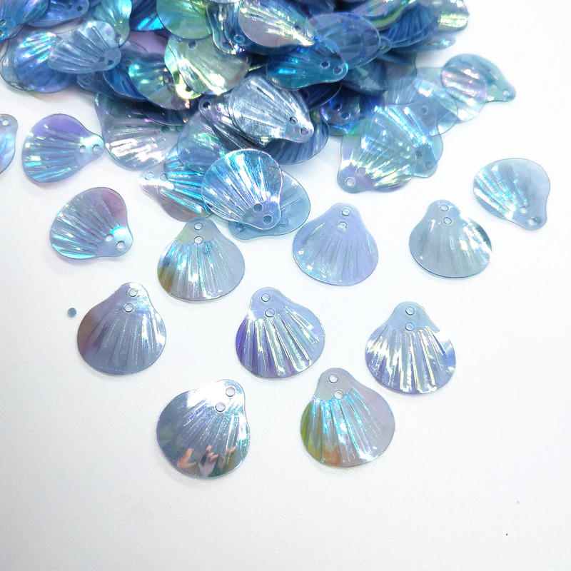 50g/Lot 13mm Shell Sequins Blue AB With 2 Holes Se... – Vicedeal