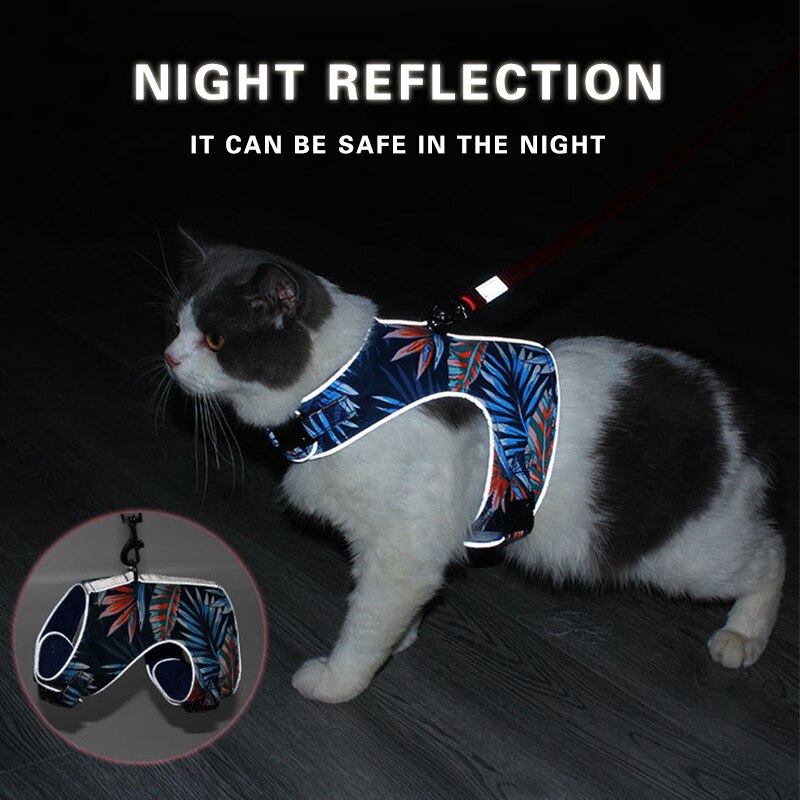 Reflective Cat Harness Vest Breathable Adjustable ... – Grandado