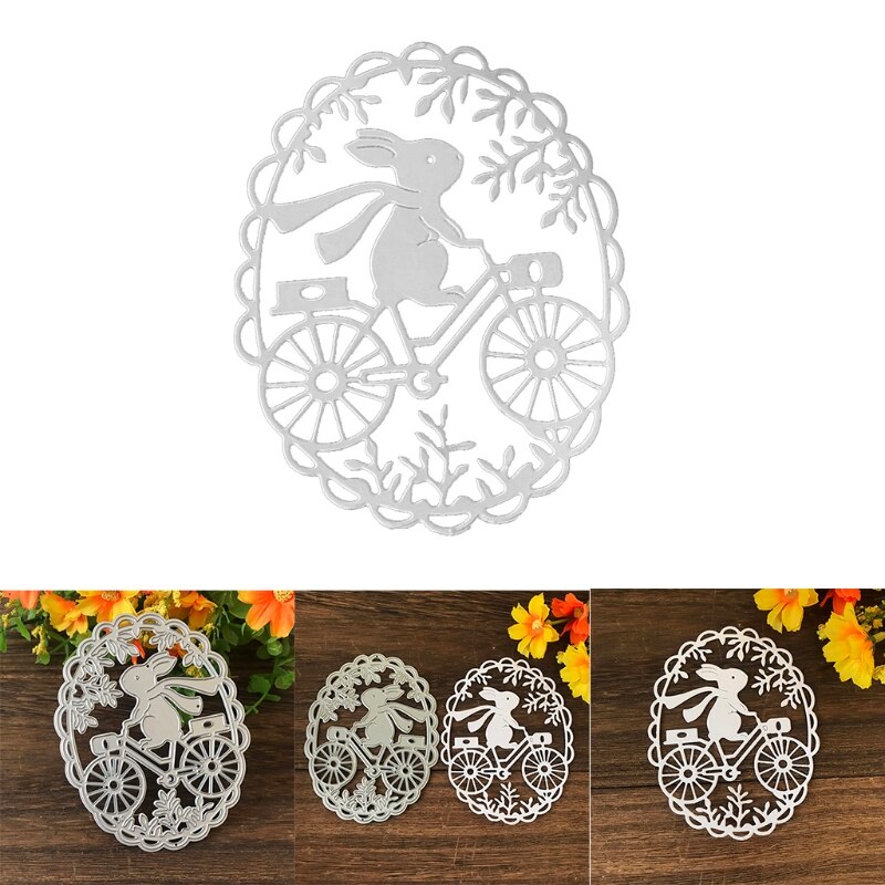 Paashaas Krans Metalen Stansmessen Stencil Scrapbo... – Grandado
