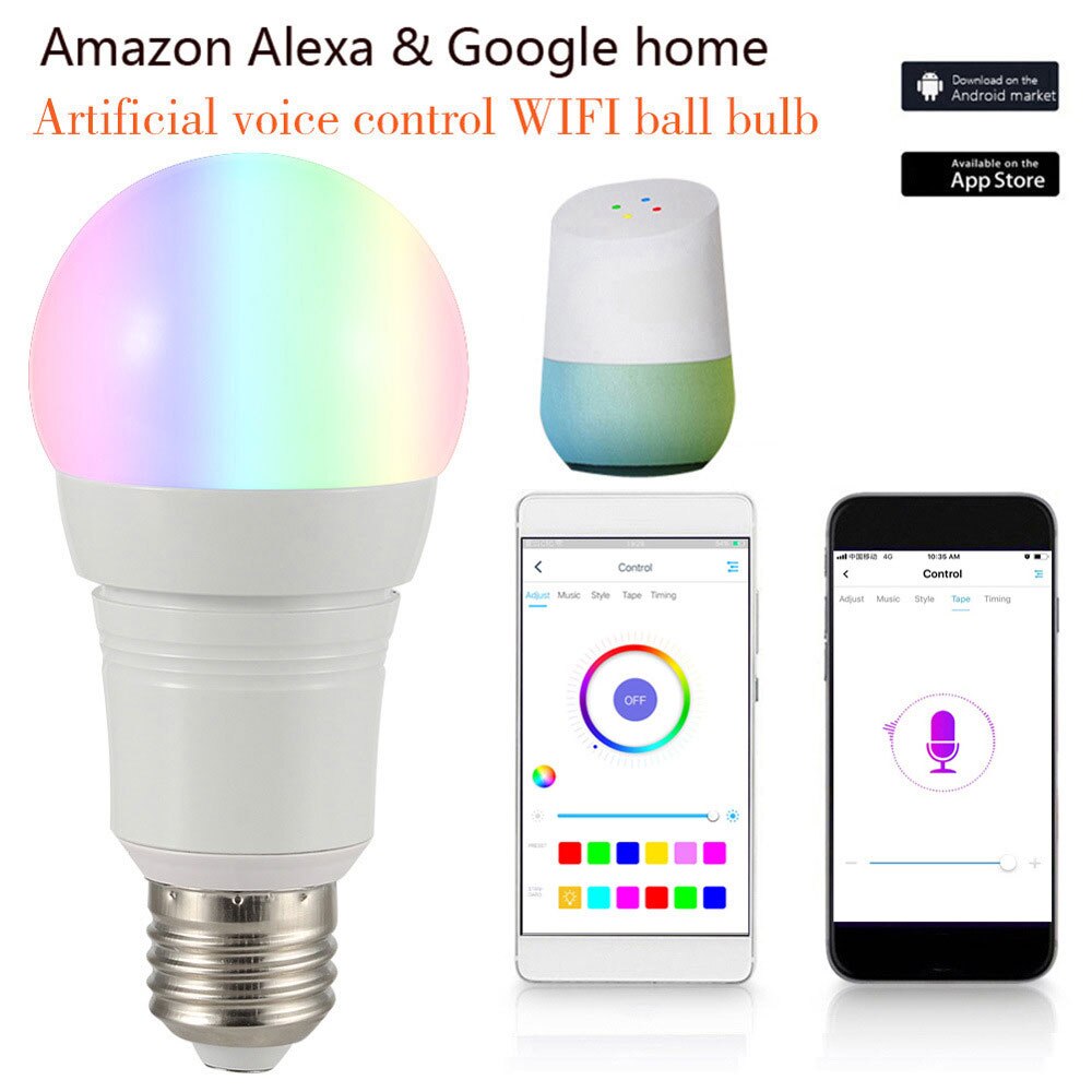 E27 B22 E14 E26 Wifi Smart Lamp 10W Rgbw Draadloze... – Vicedeal