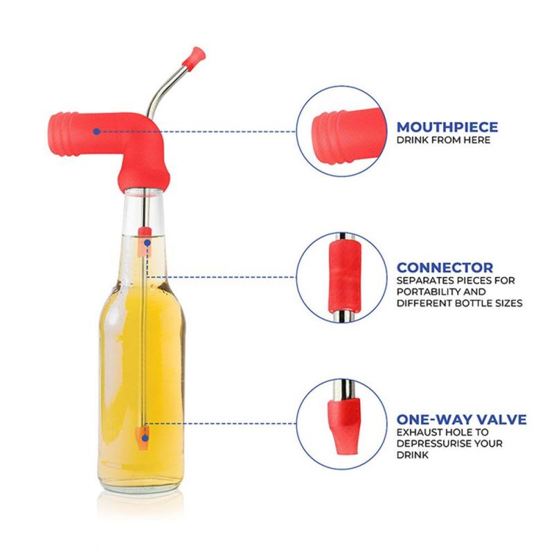 Party Beer Snorkel Double Beer Snorkel Straw For F... – Grandado