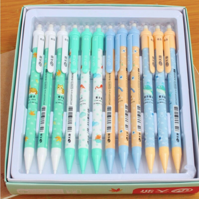 Simple and pure color automatic pencil with core, ... – Grandado