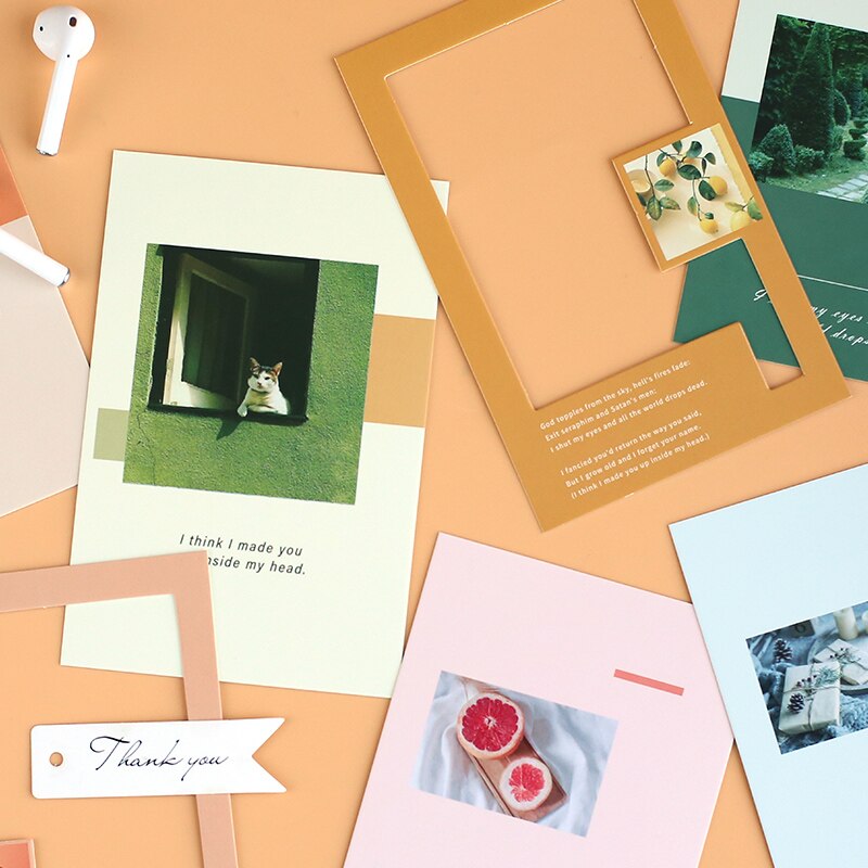 30 Pcs/Set Color Postman Hollowed Scene Postcard P... – Grandado