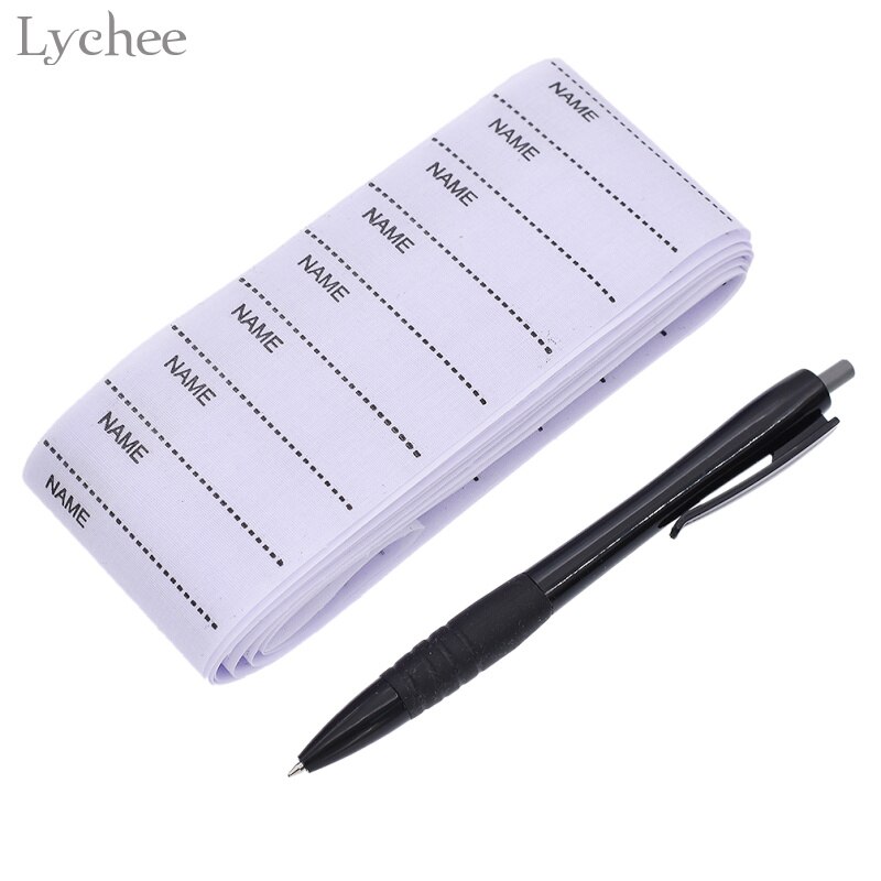 Lychee Life 100pcs Iron On Name Labels White Washa... – Grandado