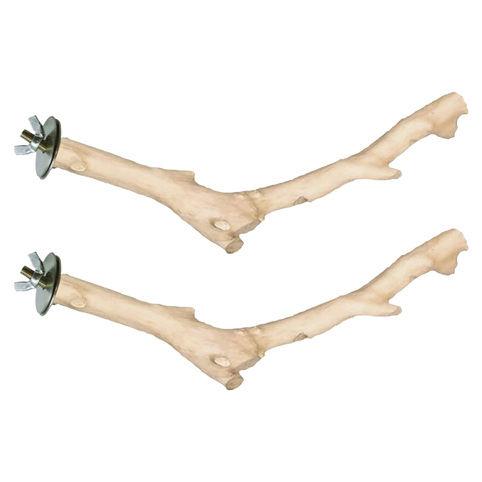 2 Stuks Pet Papegaai Vogel Staande Stok Hout Pole ... – Vicedeal