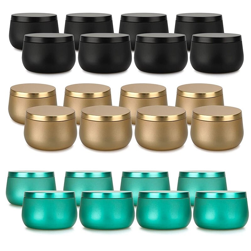 ! Candle Tin 24 Piece, 8Oz, 3 Color Candle Contain... – Vicedeal