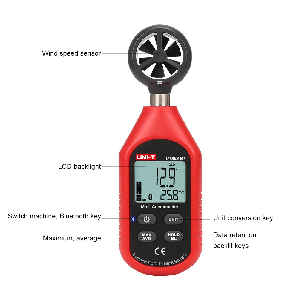 Digital Anemometer Mini LCD Display Windsurfing Ha... – Grandado