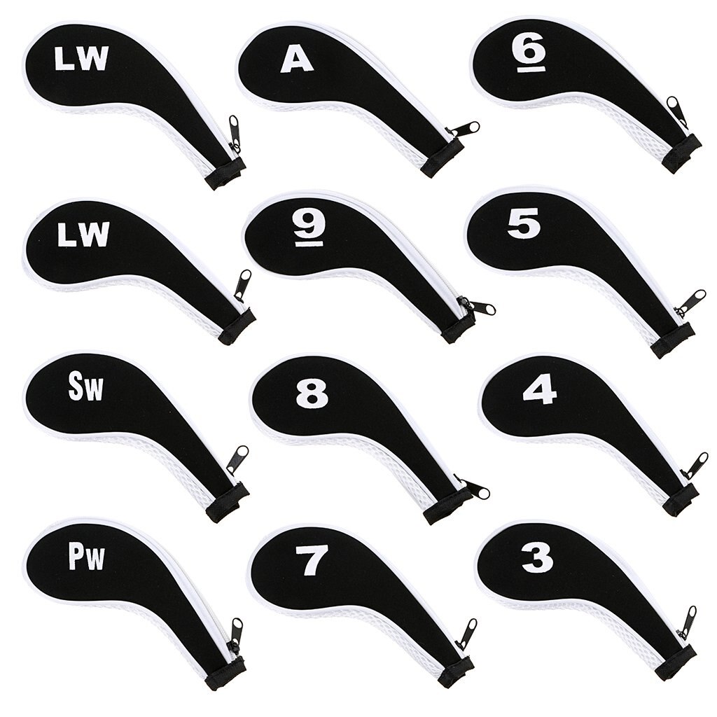 Number Print Golf Club Irons Covers Zippered Drive... – Grandado