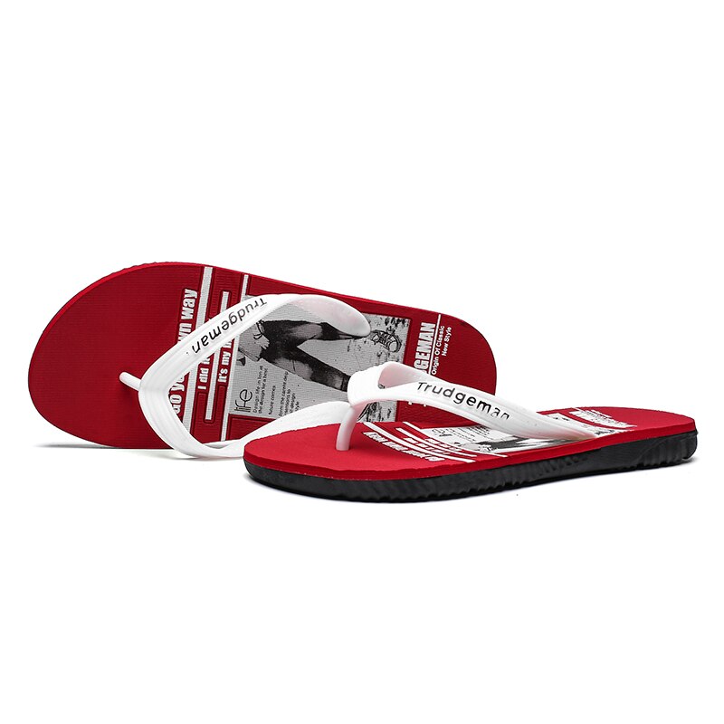 Summer Light Flip Flops Men Red Male Rubber Beach ... – Vicedeal